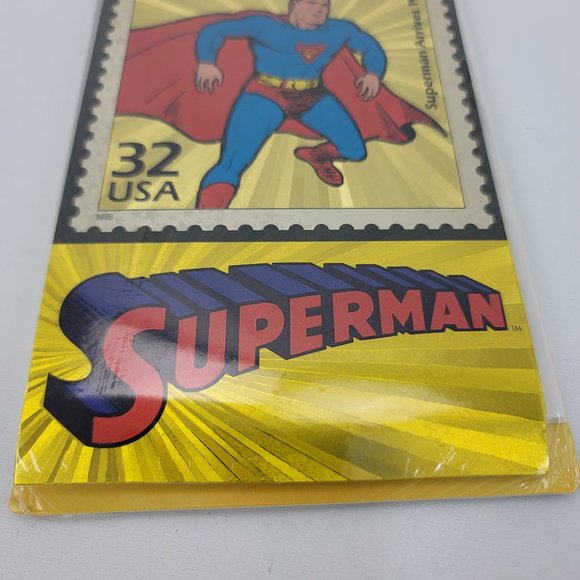 DC Comics | Office | Vintage 998 Superman Usps Stamp Foil Notecards ...